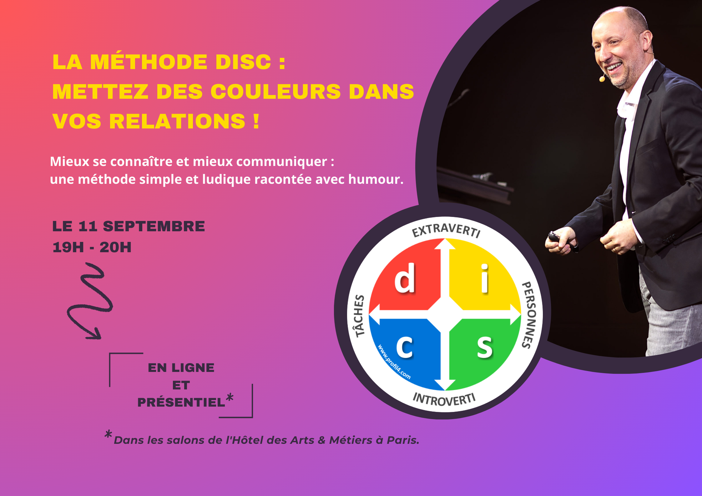 NOUVEAU - La méthode DISC : mettez de la couleur dans vos relations